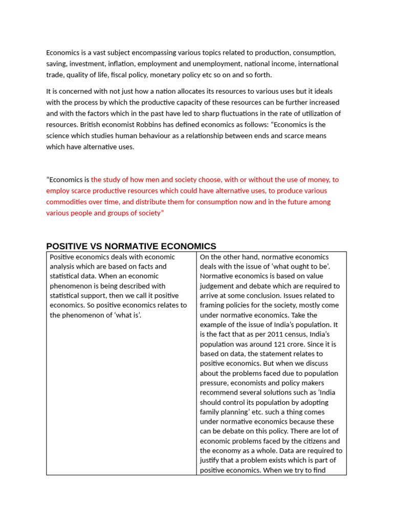 Economics - An Introduction, Microeconomics and Macroeconomics, Types ...