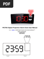 Digital Alarm Clock Setup Guide | PDF