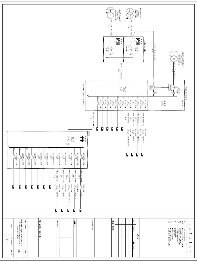 One Line Diagram Listrik Kampus Jan 2018 | PDF