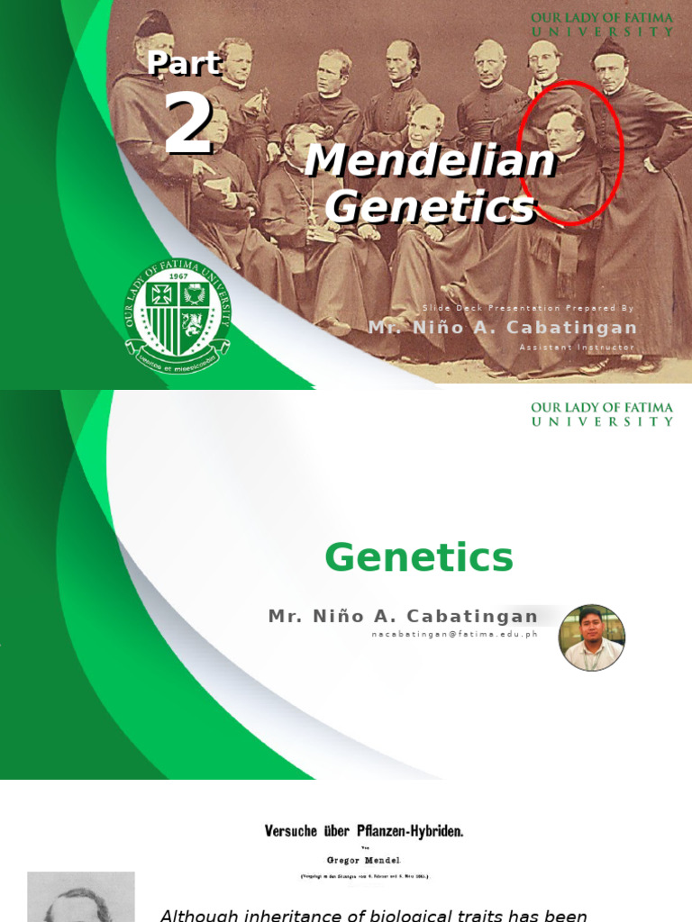 Mendelian Genetics Overview and Experiments | PDF | Dominance (Genetics ...