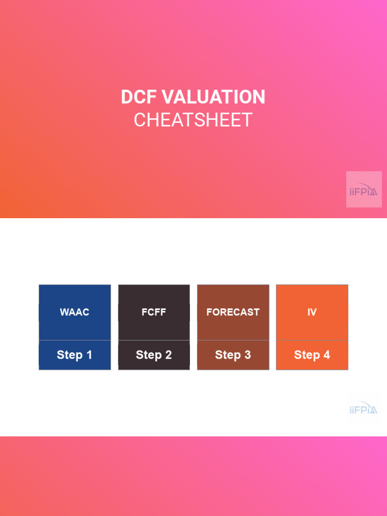 DCF Valuation Cheatsheet Guide | PDF