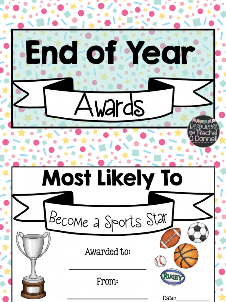 EndofYearStudentAwardsFreebieMostLikelyTo 1 | PDF