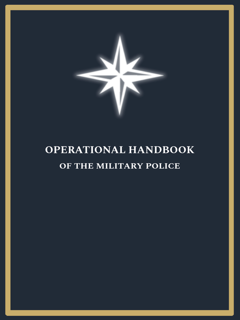 3rd Foot Police Battalion - Operational Handbook | PDF | Military ...
