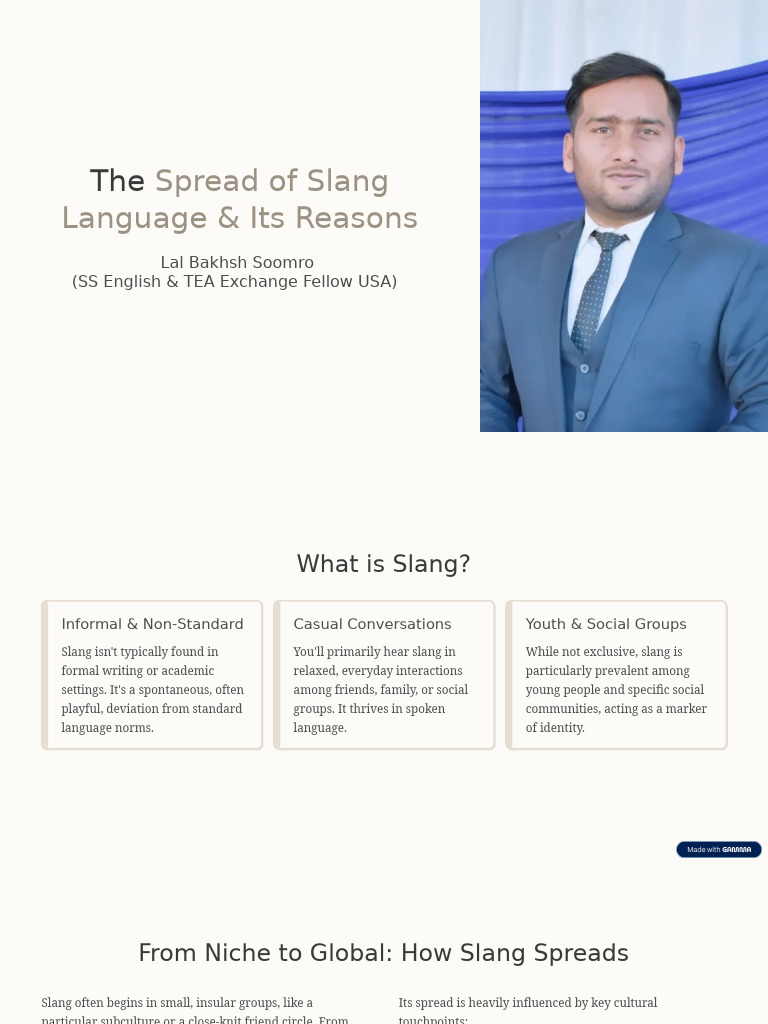 The-Spread-of-Slang-Language-and-Its-Reasons | PDF | Slang | Linguistics