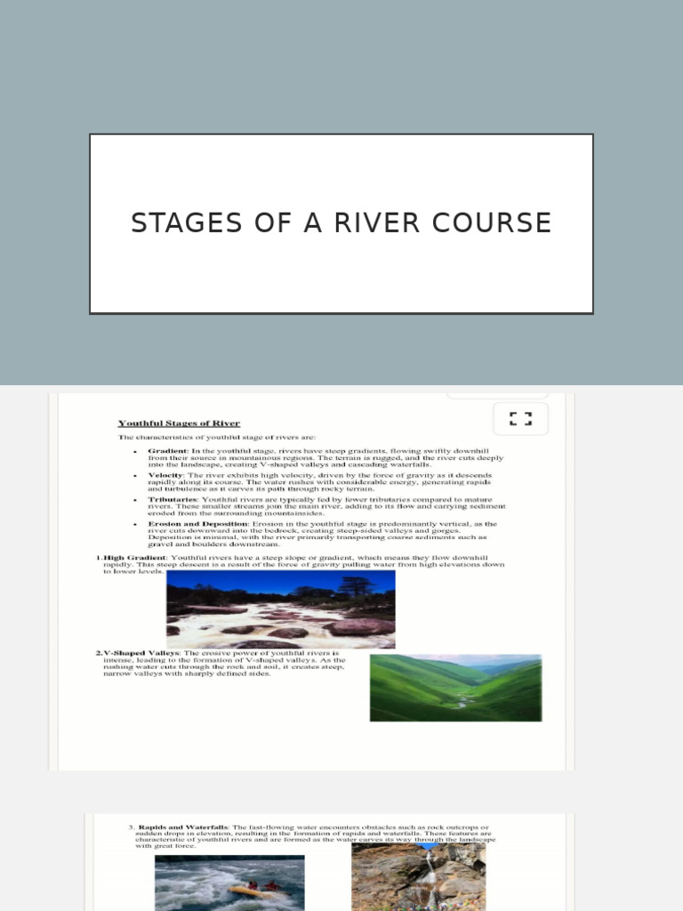 Stages of A River Cource | PDF