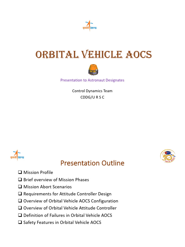 Orbital Vehicle AOCS Overview | PDF | Reaction Control System | Gyroscope