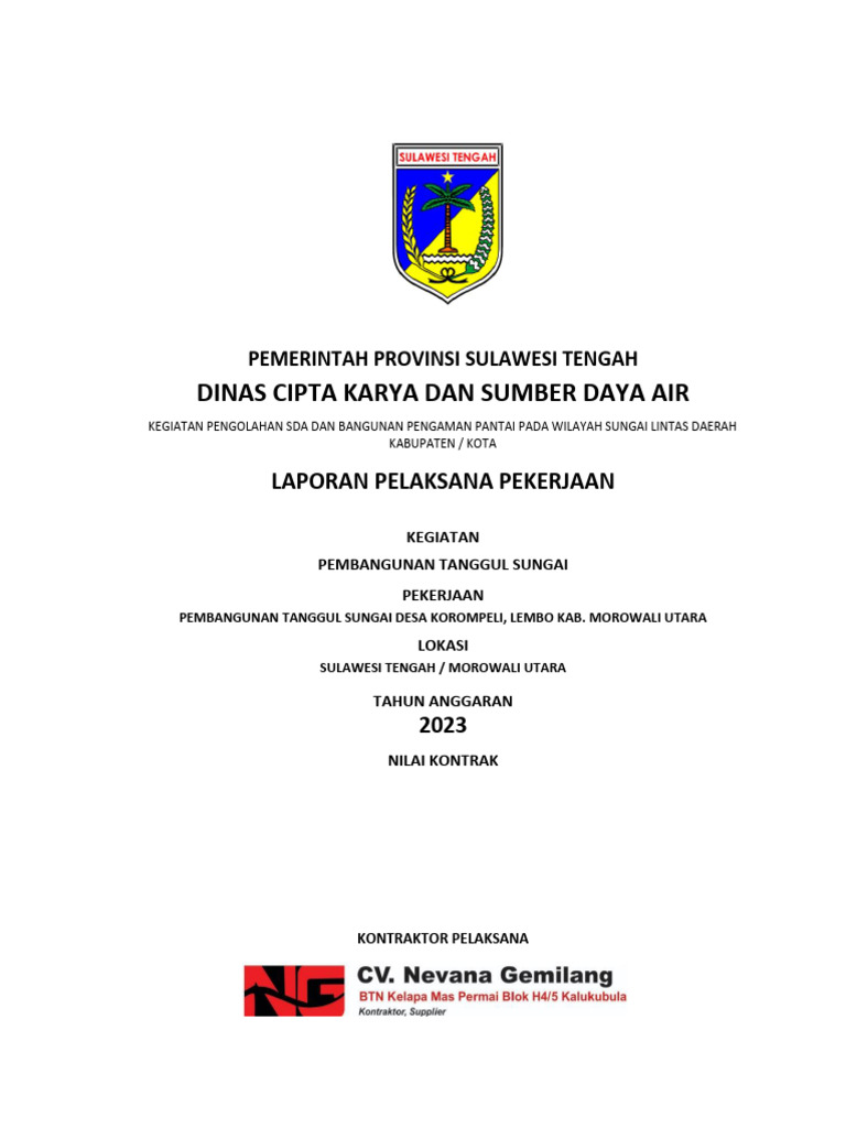Laporan Progres 100% Korompeli | PDF