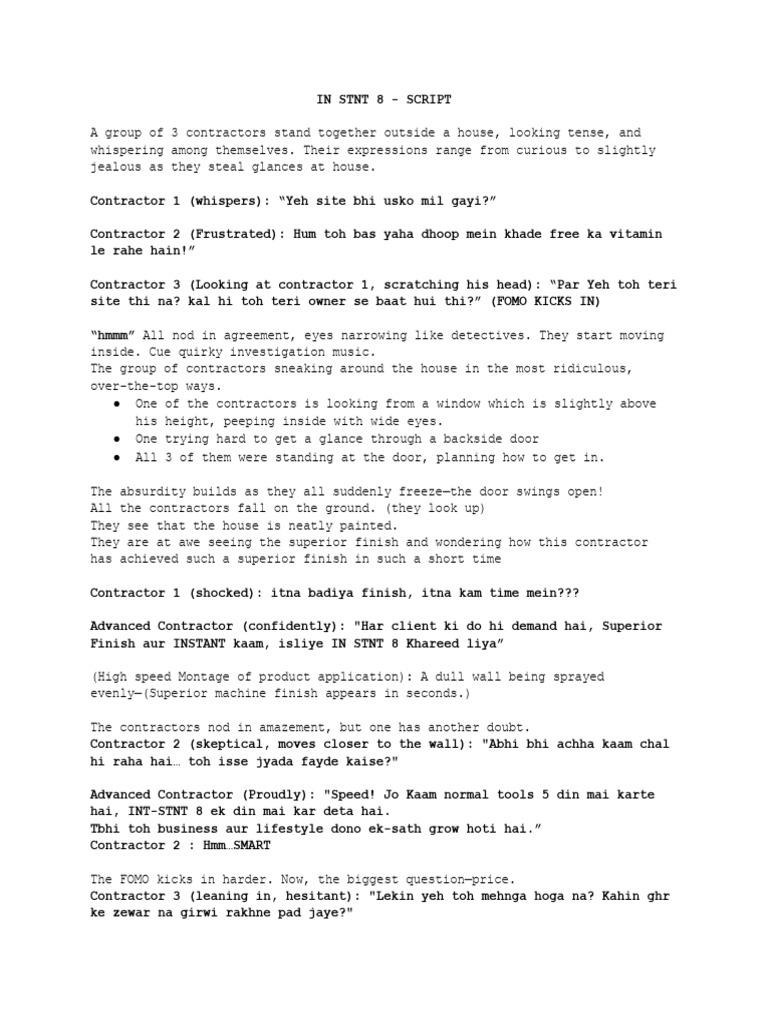 In STNT 8 - Script Final | PDF
