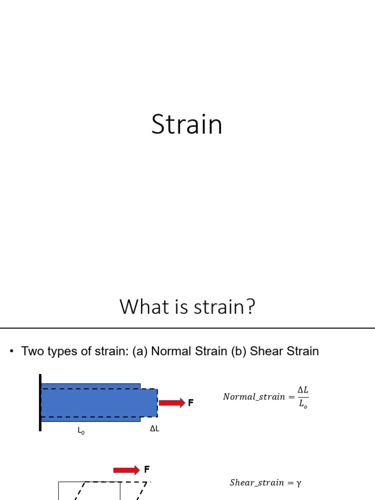 Strain | PDF | Geometry | Solid Mechanics