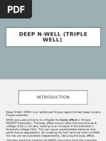 Deep N-Well Isolation in NMOS Design | PDF | Mosfet | Cmos