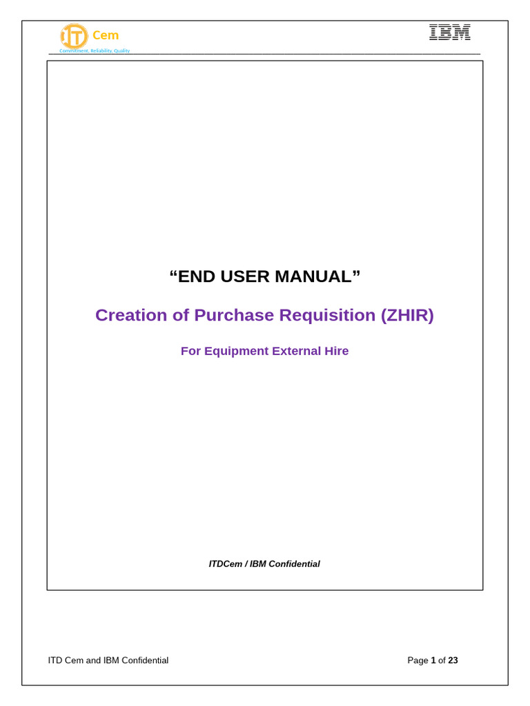 MM - Usm - 05c PR Creation Hire | PDF | Software Engineering | Software