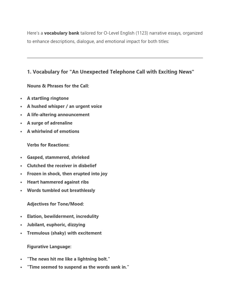 Vocabulary Bank- 2 | PDF
