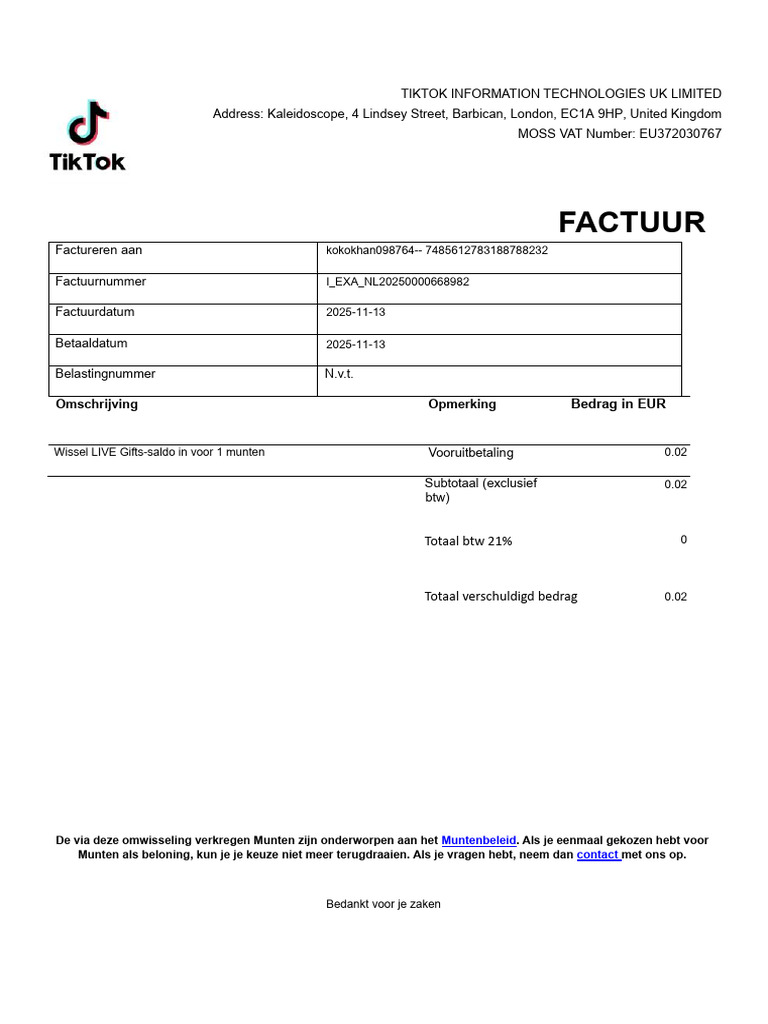 Factuur | PDF