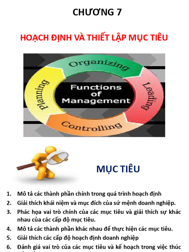 Chuong 7 - Hoach Dinh Va Thiet Lap Muc Tieu (Autosaved) | PDF