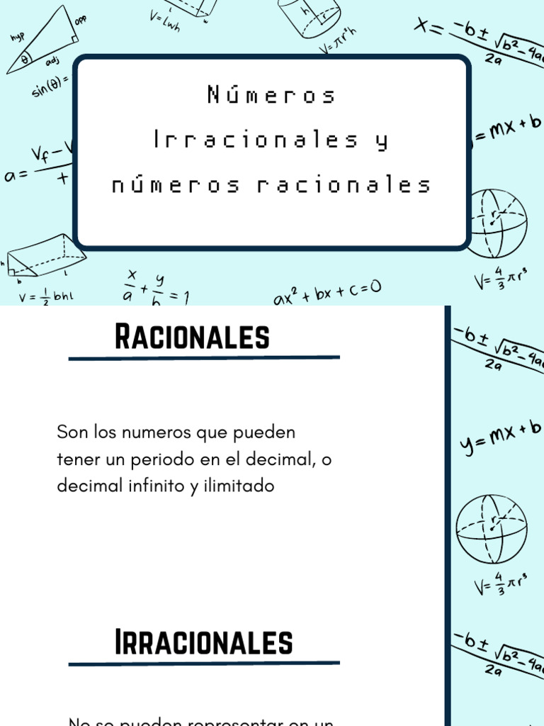 Números Racionales e Irracionales | PDF