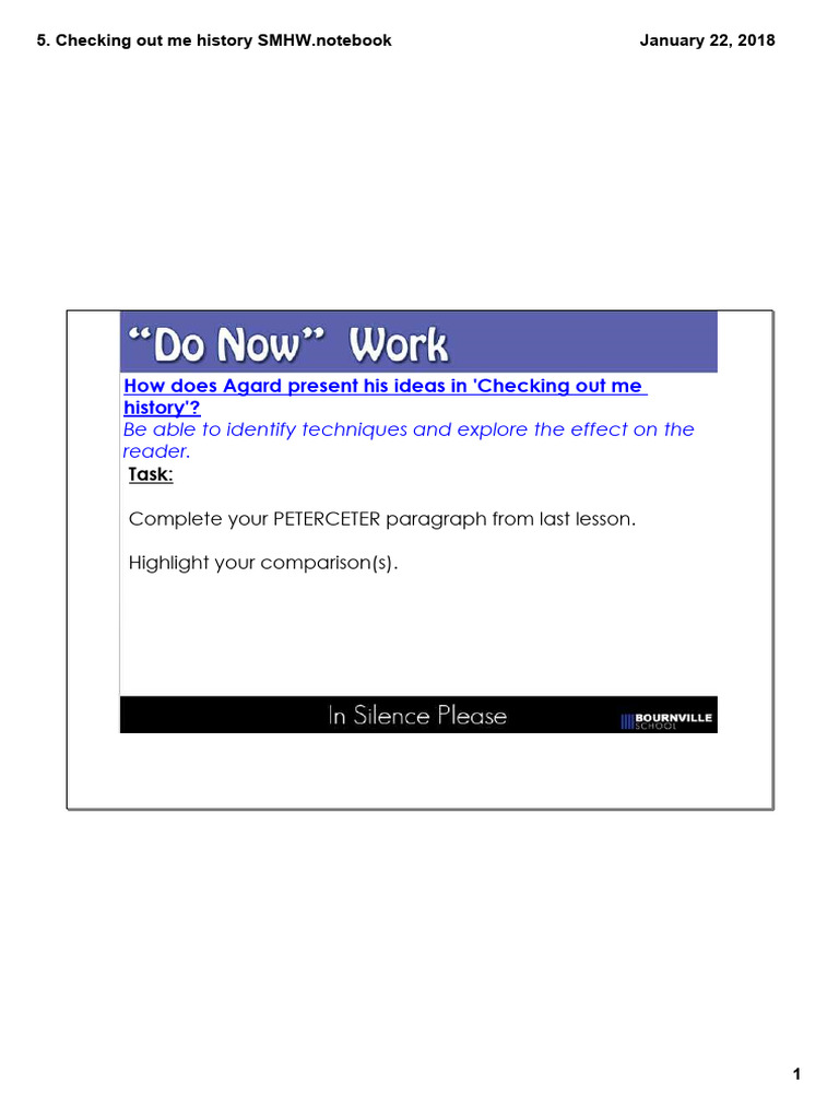 PC 2. 10. Checking Out Me History | PDF | Poetry
