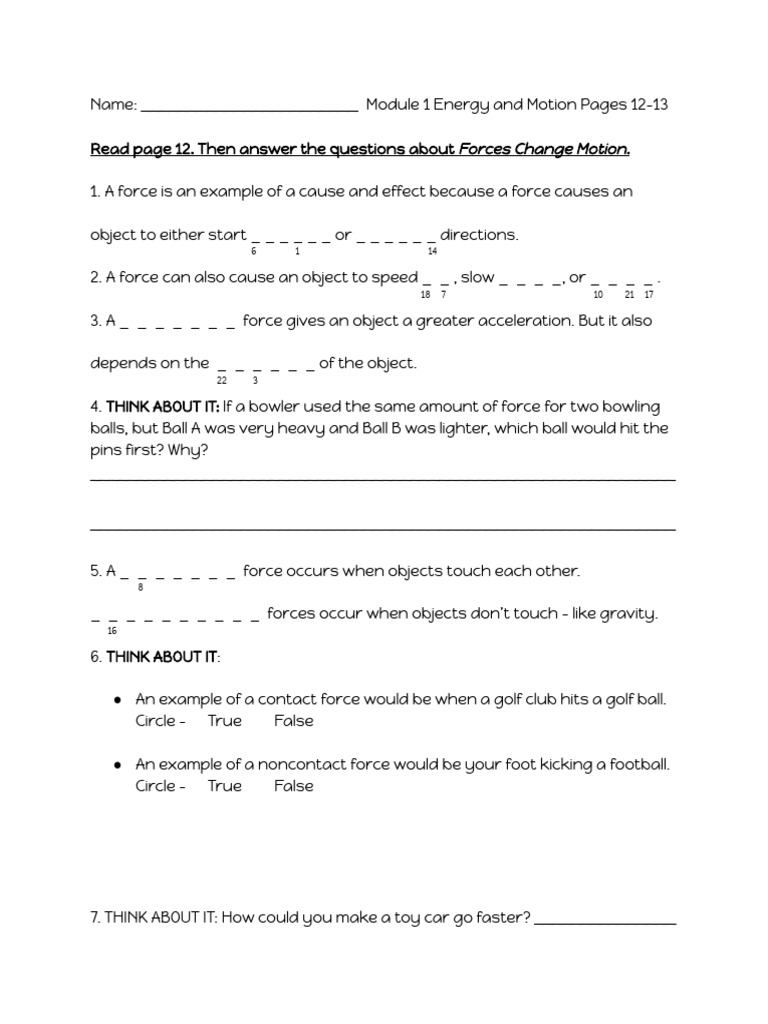 Forces and Motion: Key Concepts Explained | PDF | Force | Physical ...