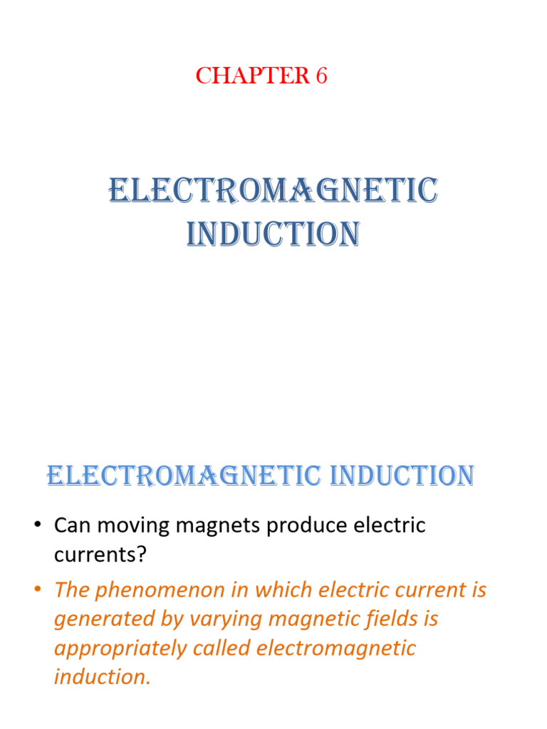 Understanding Electromagnetic Induction | PDF | Electromagnetic ...