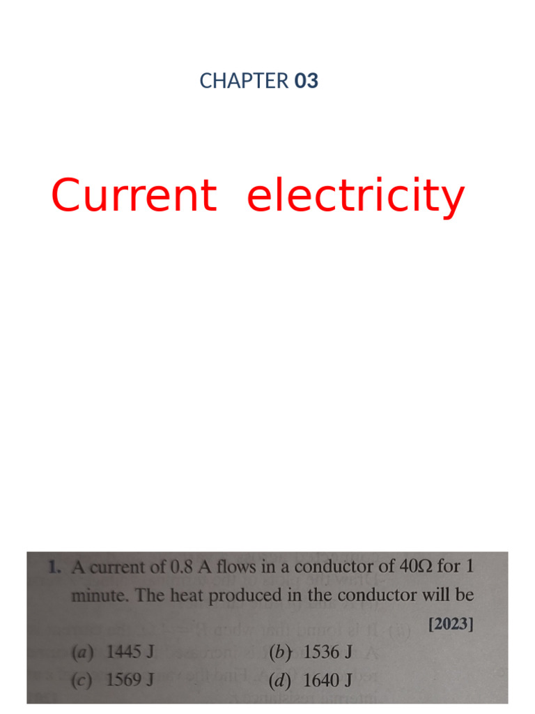Current Electricity Part 2 | PDF