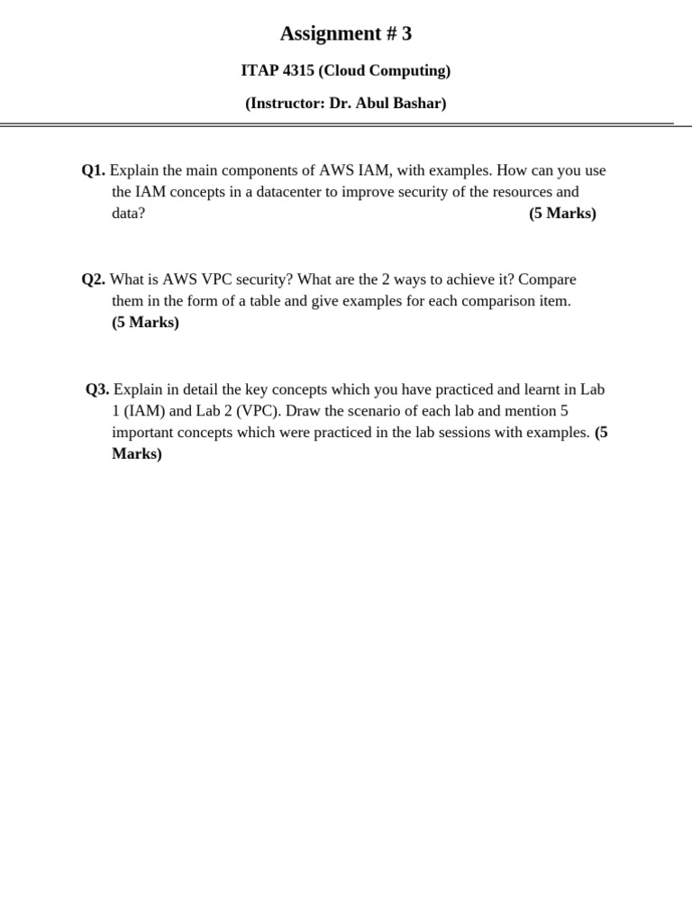 CC Assignment3 AWS | PDF