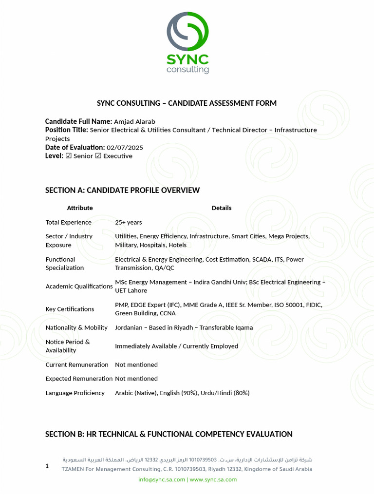 Amjad Alarab Assessment | PDF