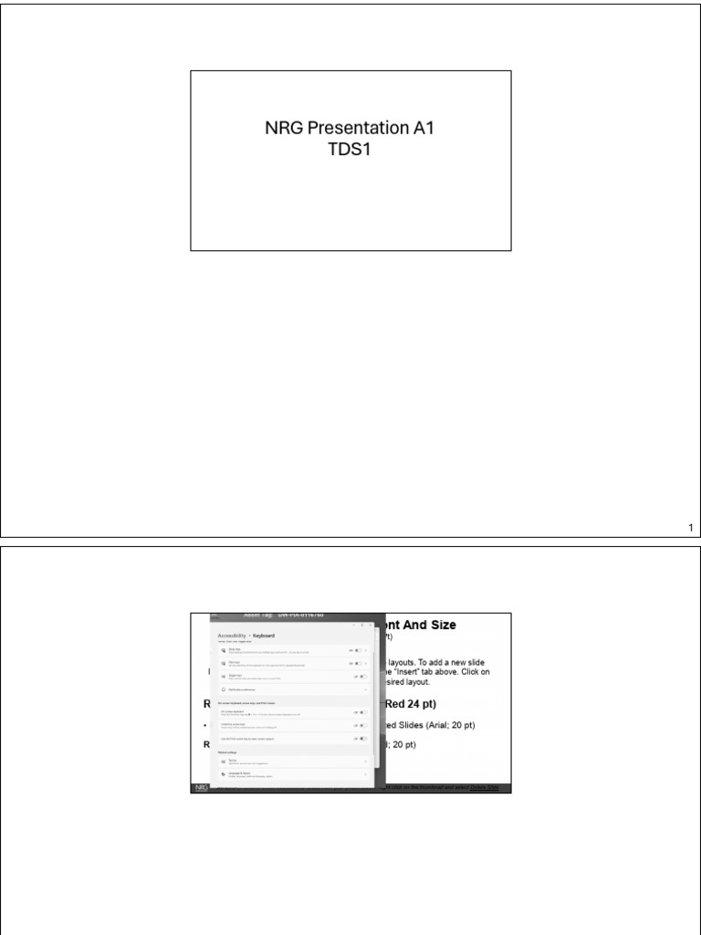 NRG A1 | PDF | Arial | Text