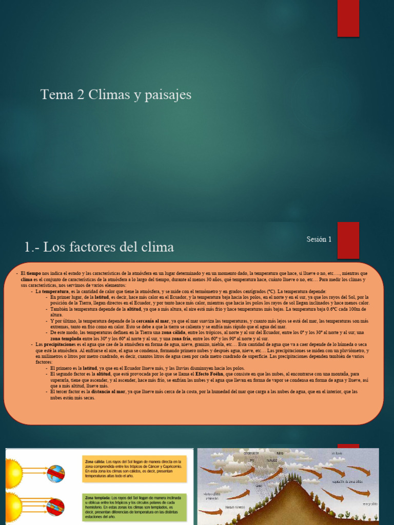 Tema 2 Clima y Paisajes | PDF | Clima | Clima templado
