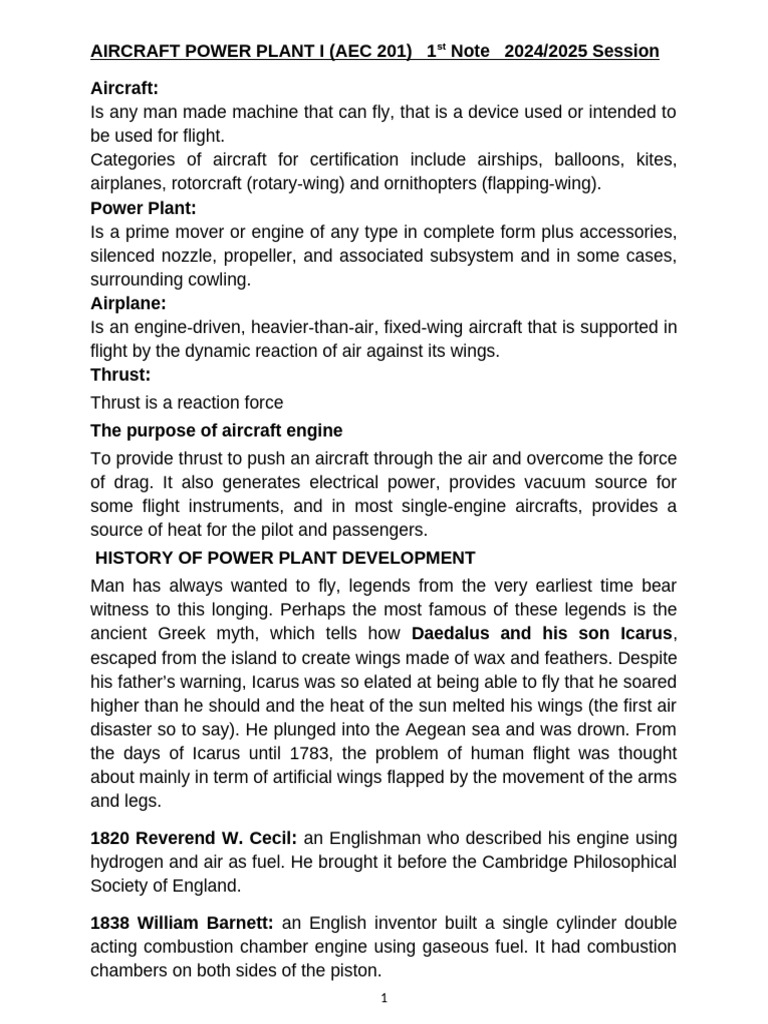 AEC 201 - 1st Note 2025 | PDF | Internal Combustion Engine | Humidity