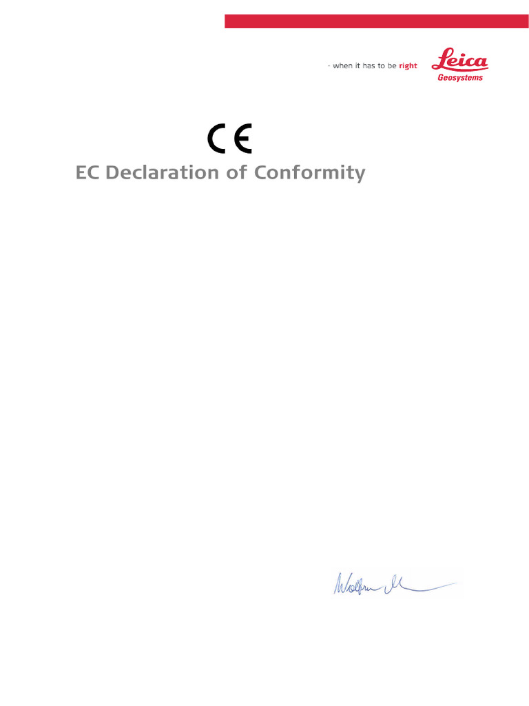 CE-Declaration - Leica Geosystems AG BLK3D V3 | PDF