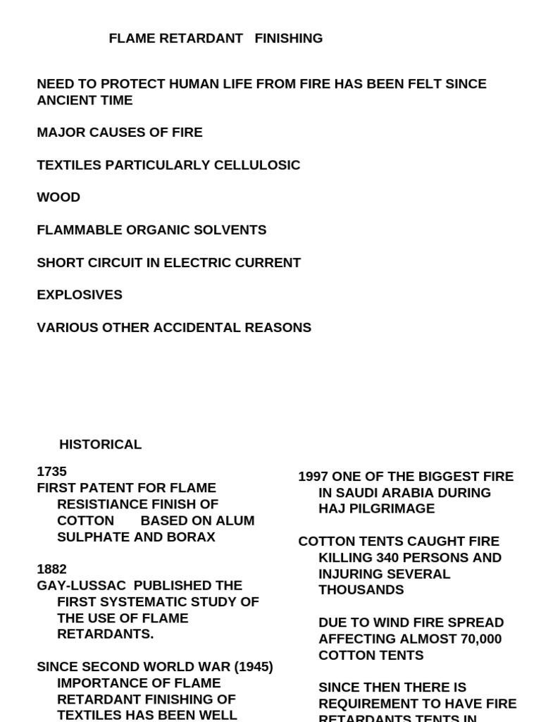 Flame Retardant Finishing for Textiles | PDF | Combustion | Fibers