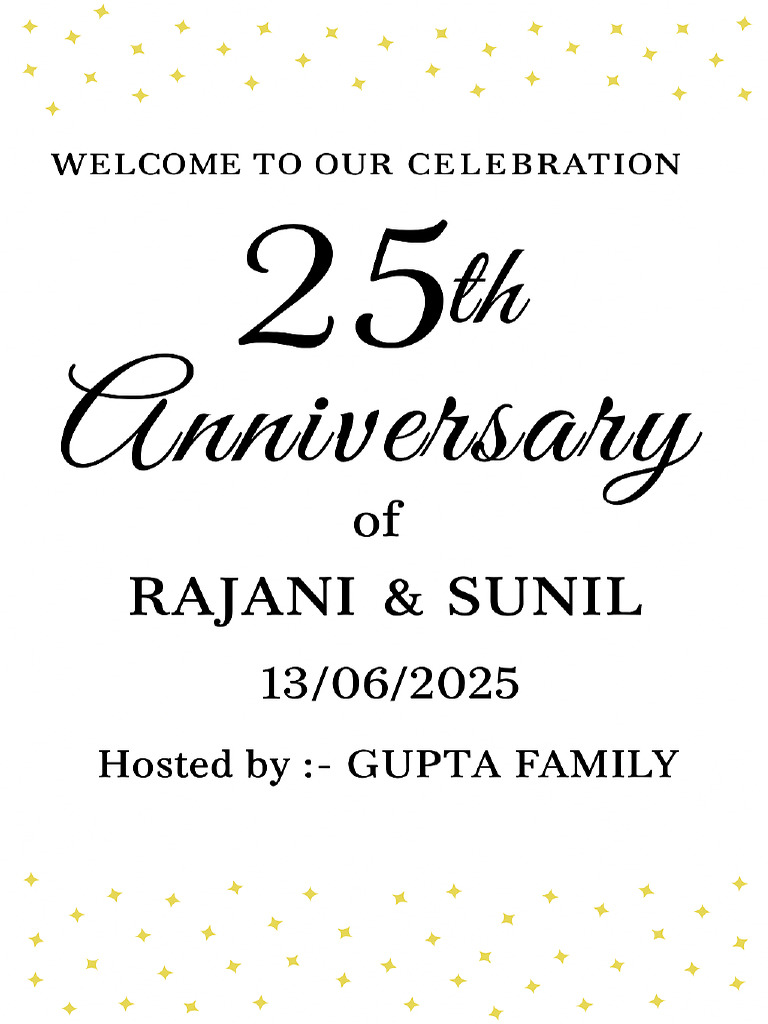 25th Anniversary Sign 2025 | PDF