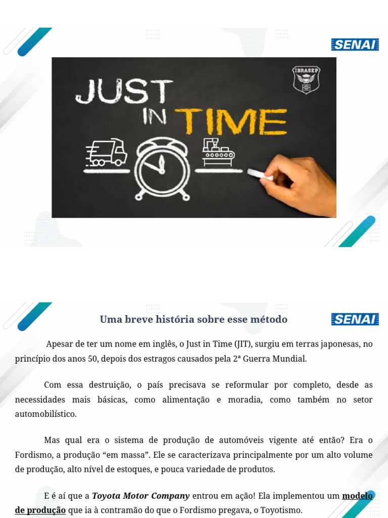 Entenda o Método Just in Time (JIT) | PDF | Despesa | Qualidade (negócios)