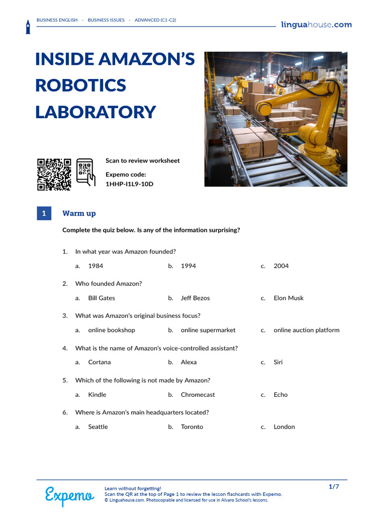 Inside Amazon's Robotics Laboratory | PDF | Automation | Robotics