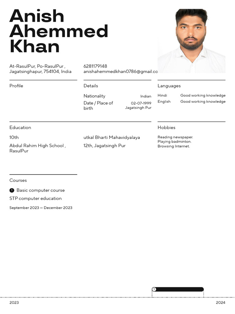 Anish CV | PDF