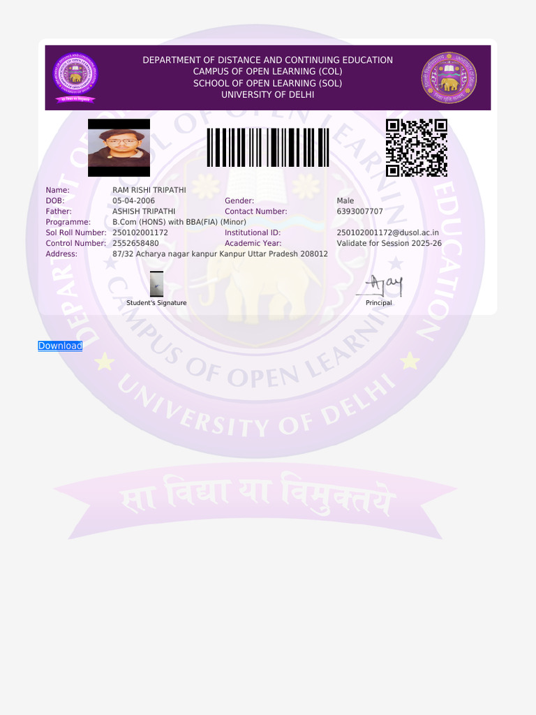 Student Id Card | PDF
