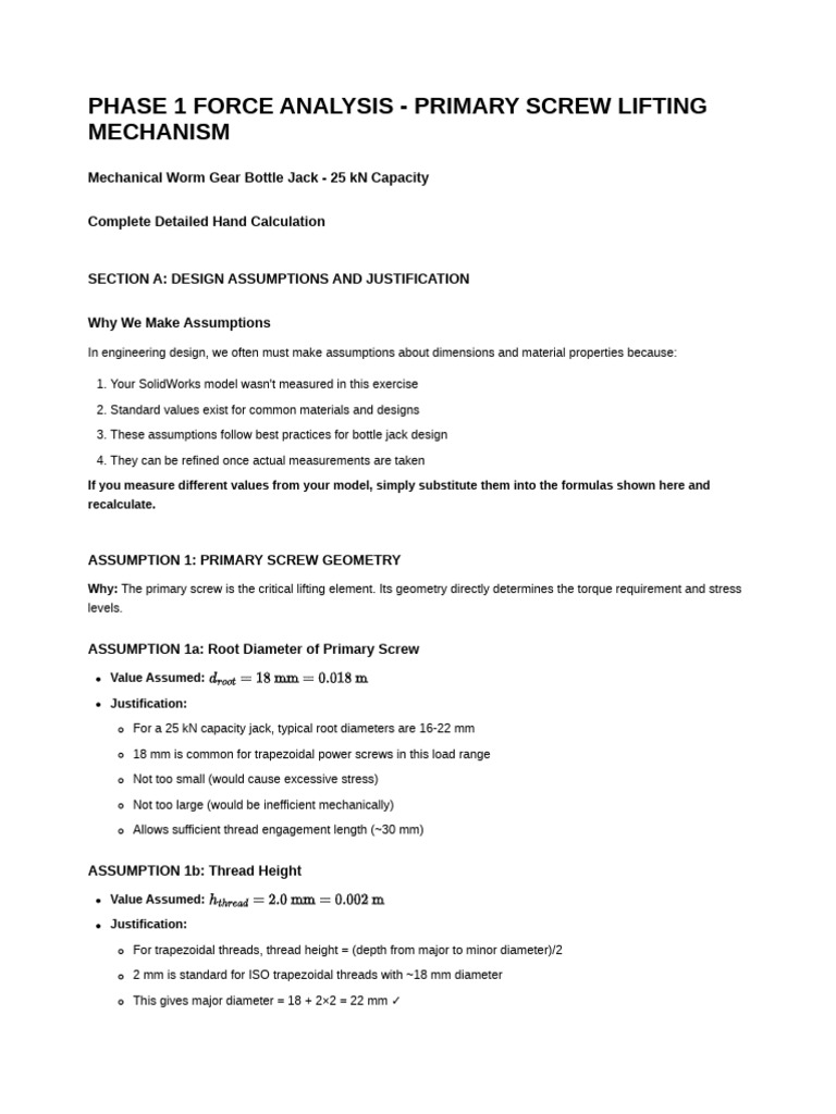 Phase1 Force Analysis Complete | PDF | Strength Of Materials | Buckling