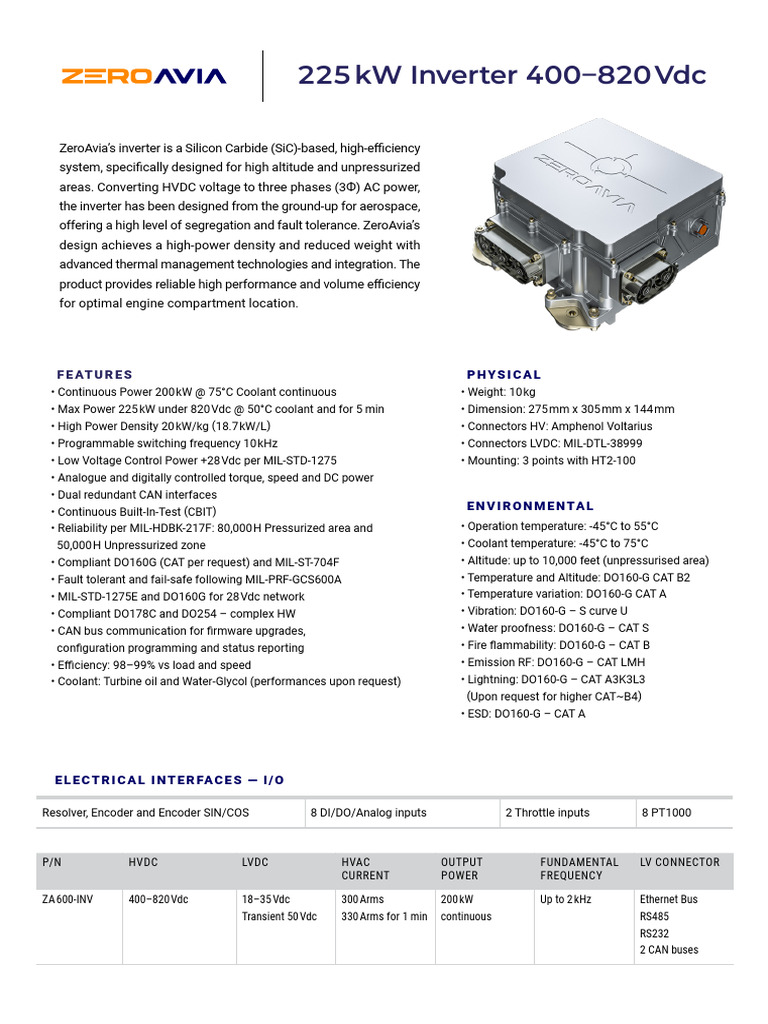 Inverter Single Datasheet 1 1 | PDF | Power Inverter | Electronics