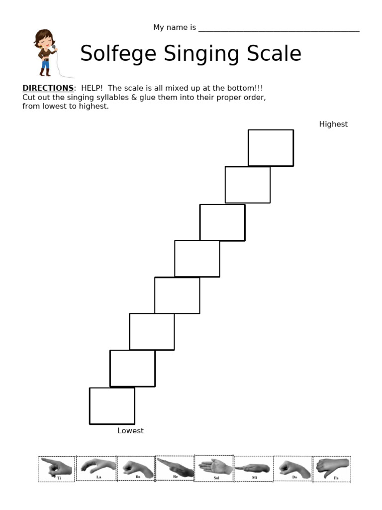 Solfege Singing Scale Activity Guide | PDF