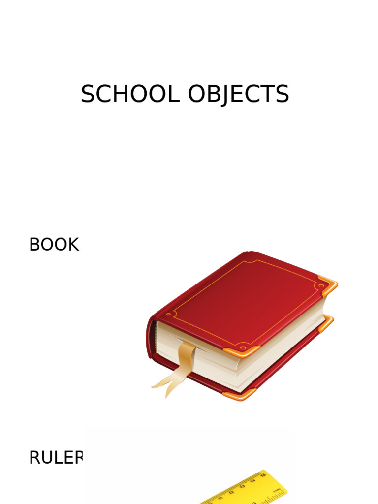 SCHOOL OBJECTS 3rd grade | PDF
