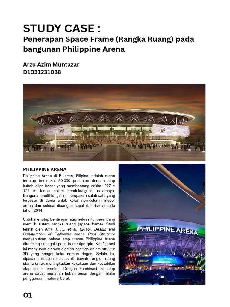 Arzu Azim M D1031231038 Studi Kasus Struktur Rangka Ruang | PDF