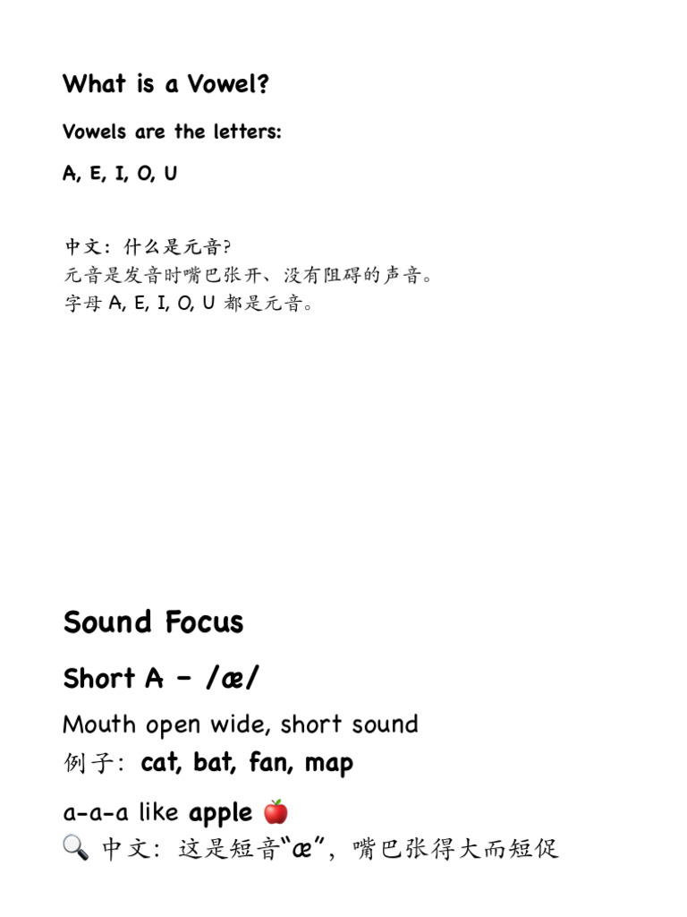 Fun With Phonics - Short A vs. Long A | PDF