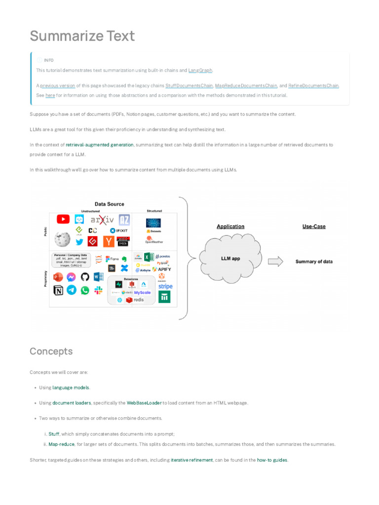 Text Summarization with LangChain | PDF | Map Reduce | Vertex (Graph ...