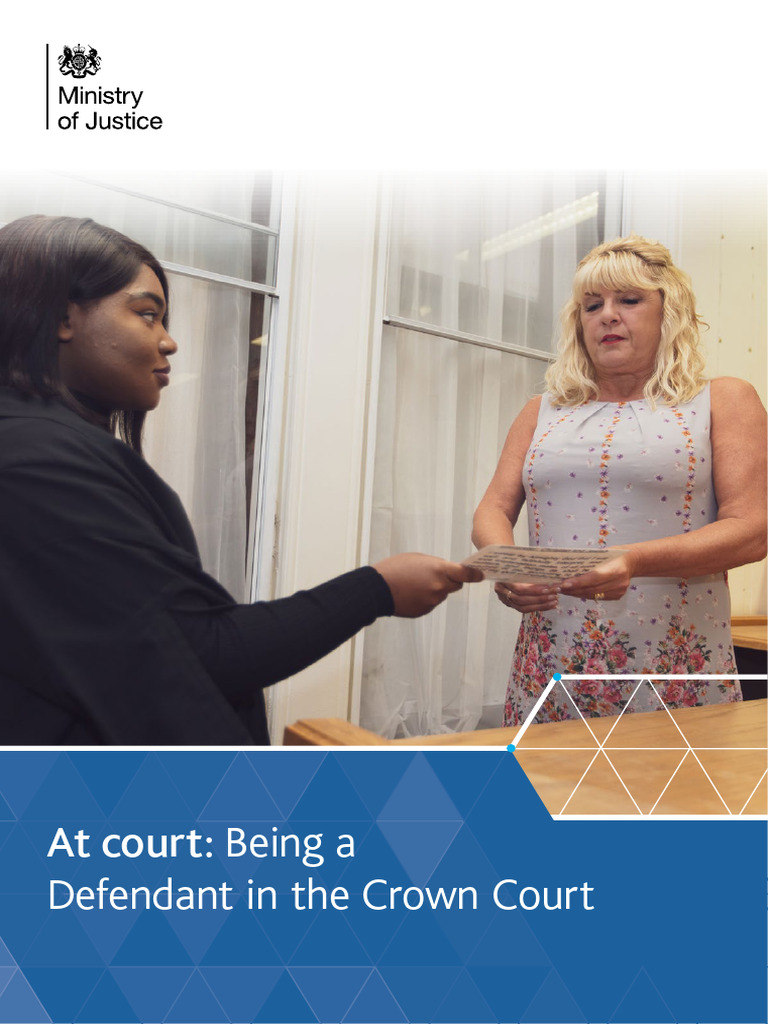 At Court Being Defendant Crown Court Eng | PDF | Plea | Sentence (Law)