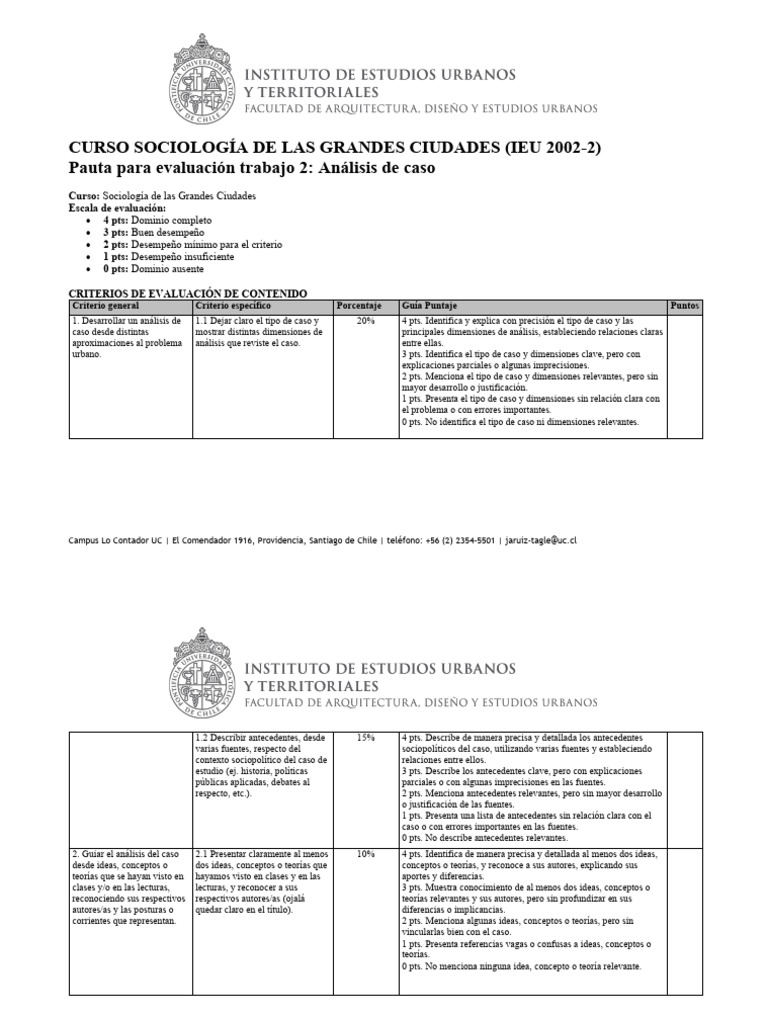 Pauta para Evaluación Ensayo 2 | PDF | Ortografía