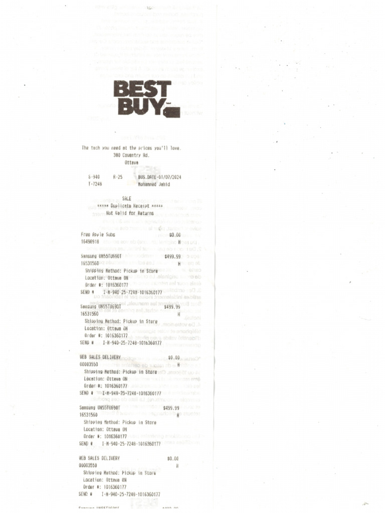 Best Buy Invoice | PDF