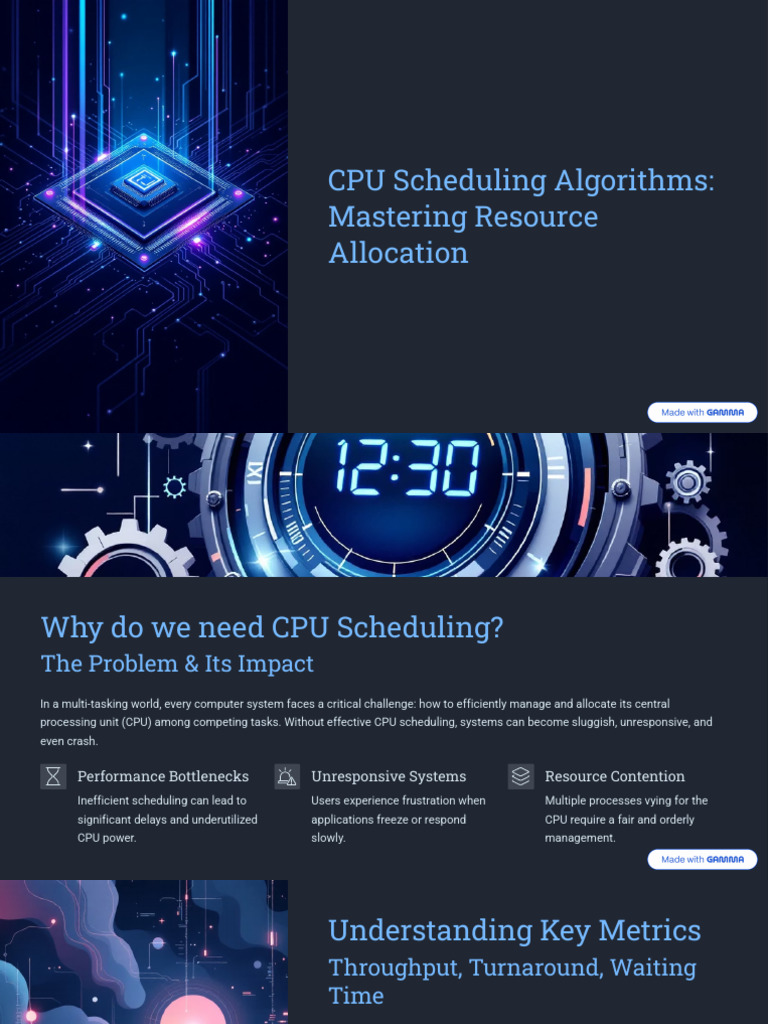 CPU Scheduling Algorithms Mastering Resource Allocation | PDF | Scheduling (Computing) | Process ...