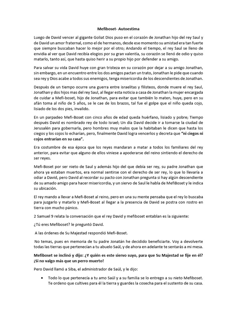 Mefiboset_053246 (2) | PDF | David | Saulo