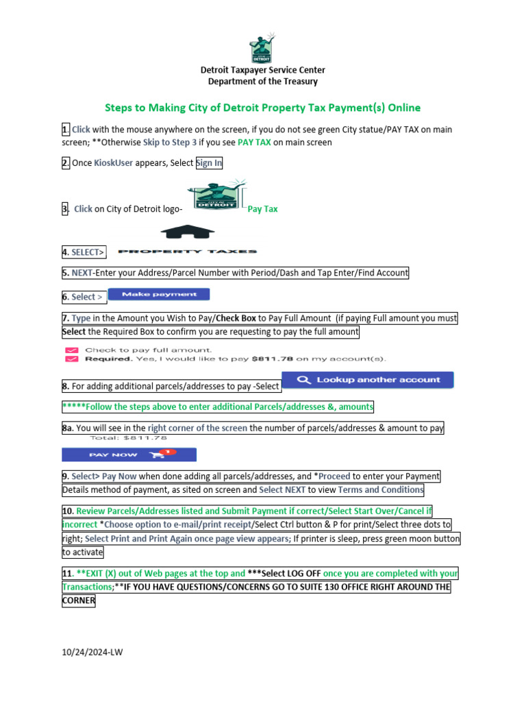 EFL (1) - Steps To Making A Property Tax Payment Online | PDF