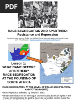 Segregation Policies in Early Apartheid | PDF | Apartheid | South Africa