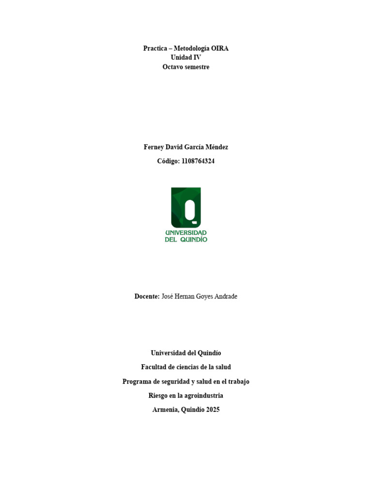 Practica - Und 4 Oira | PDF